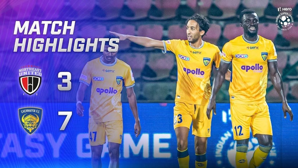 Highlights - NorthEast United FC 3-7 Chennaiyin FC | MW 10, Hero ISL 2022-23