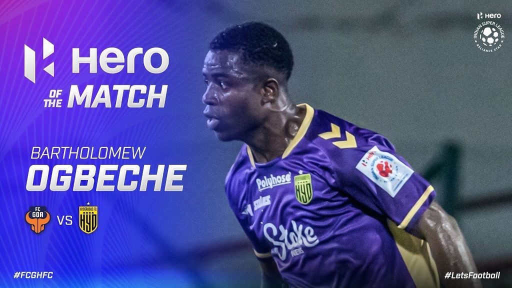 Hero of the Match - Bartholomew Ogbeche | FC Goa 1-3 Hyderabad FC | MW 14, Hero ISL 2022-23