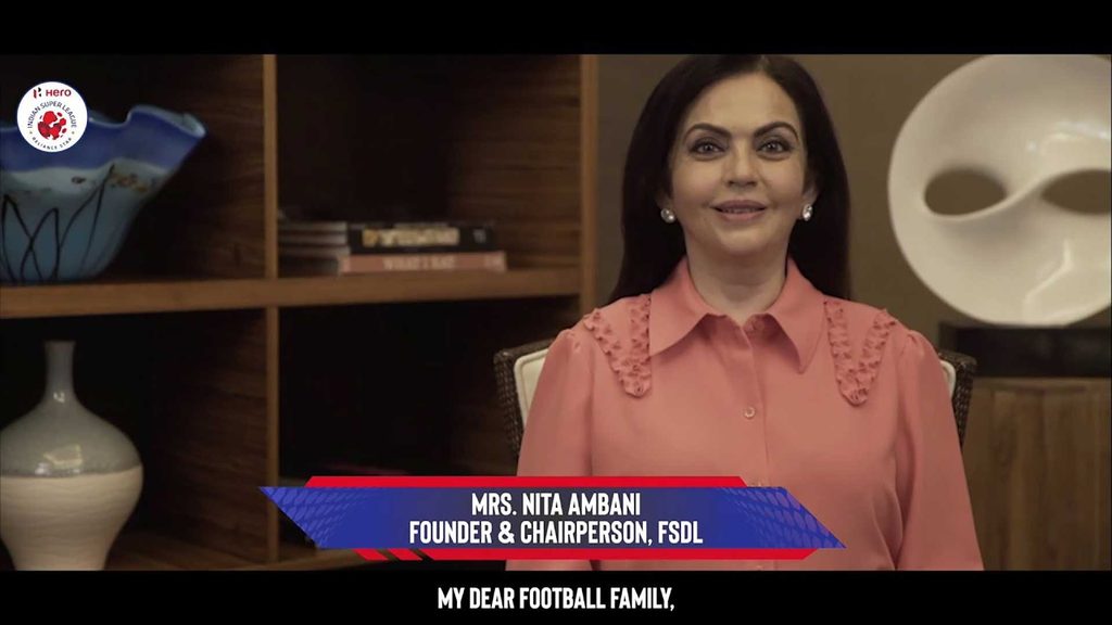 Hero ISL 2020-21 | Mrs. Nita Ambani's message