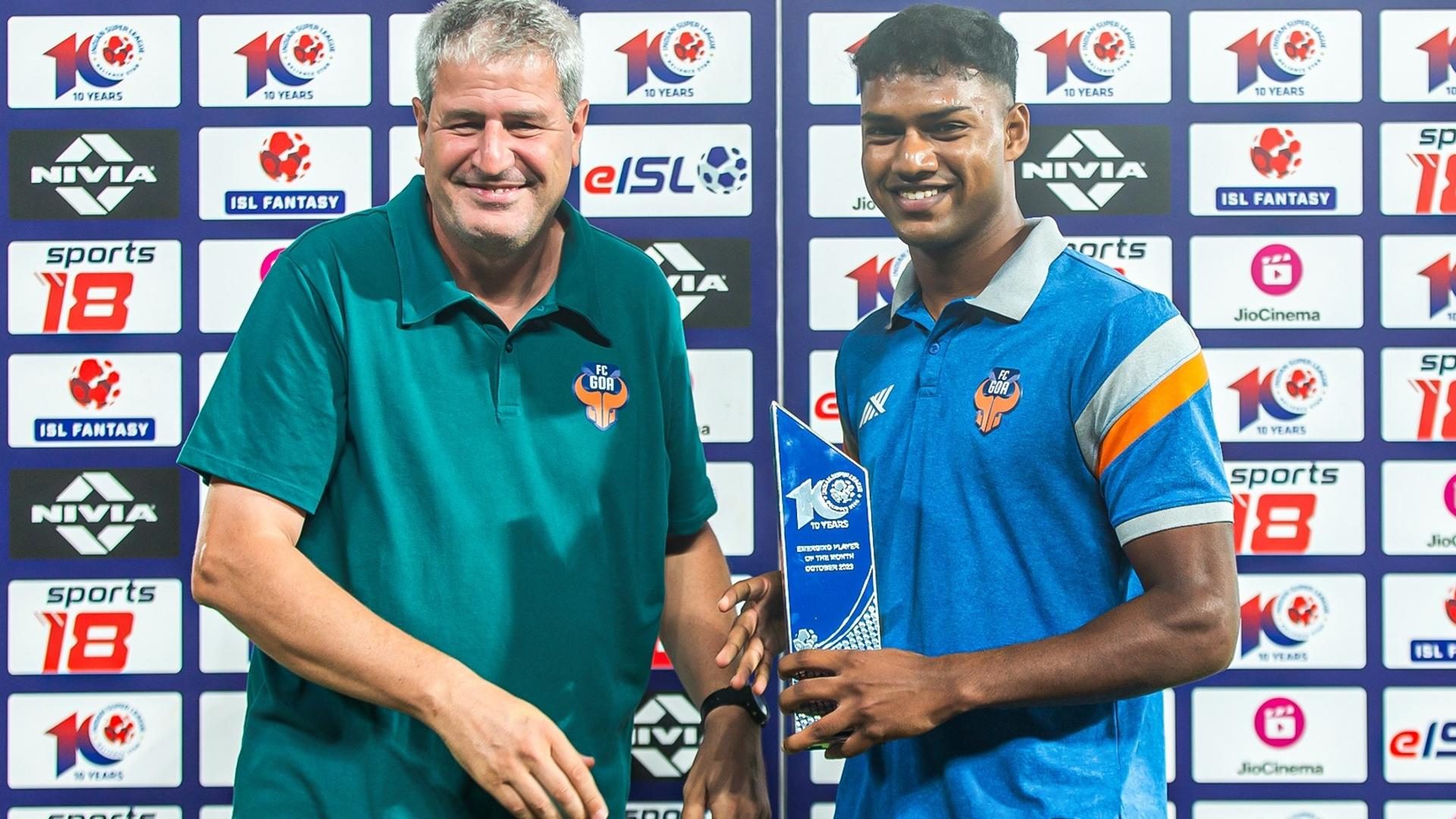 FC Goa's Jay Gupta wins Emerging Player of the Month for October 2023